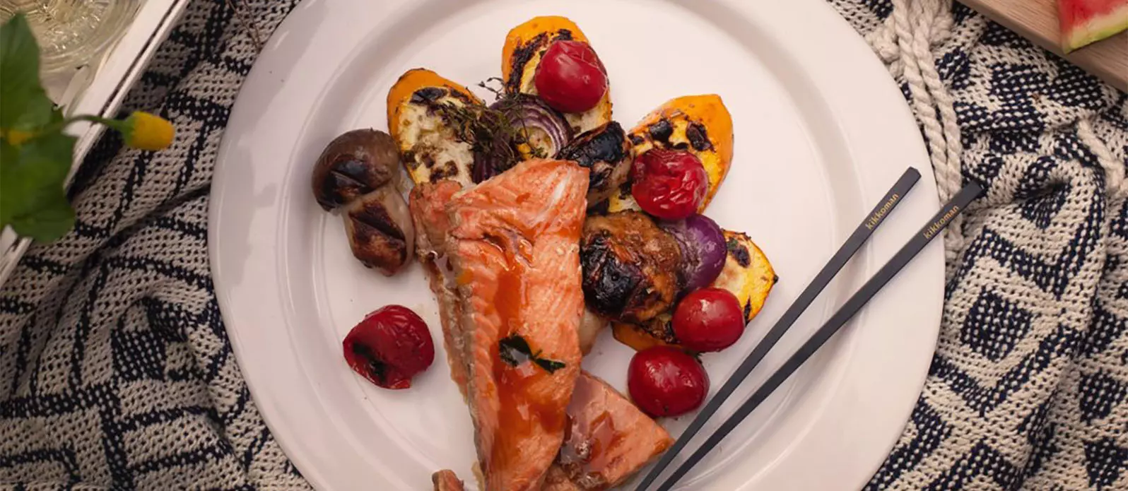 Saumon grillé mariné | Kikkoman
