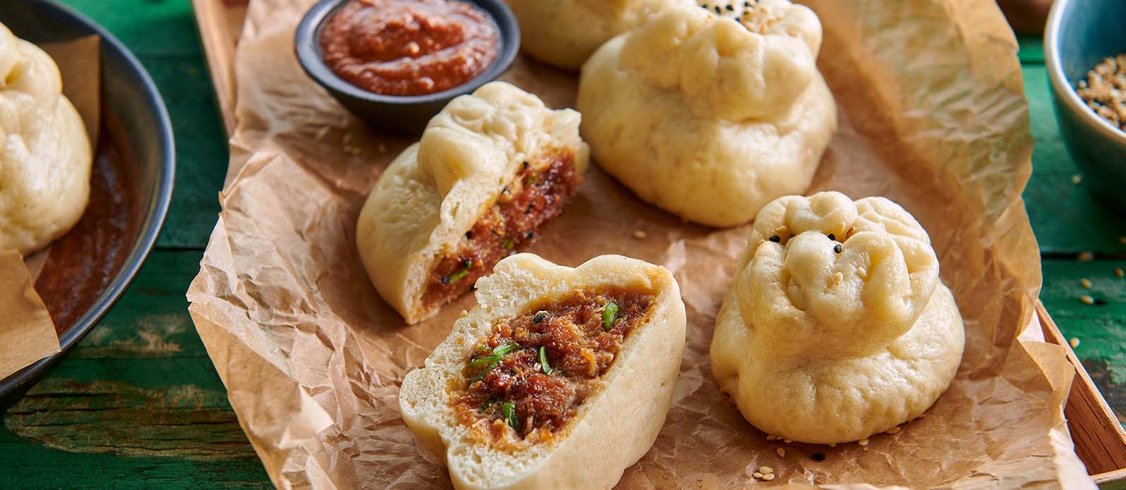 Bao Buns à la viande de crabe | Kikkoman